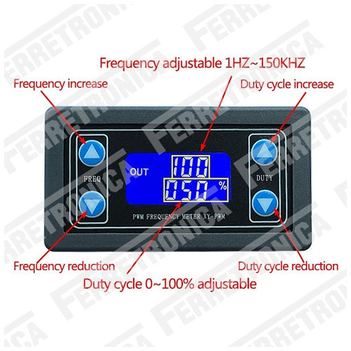 Descripcionmodulogeneradordesenalespwm1hz150khzxy Pwmferretronica