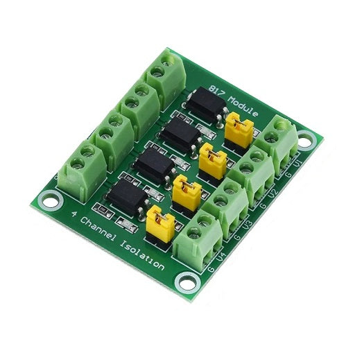Inicio Modulo OptoAcoplador PC817 de 4 Canales 3.3V ~ 30V DC