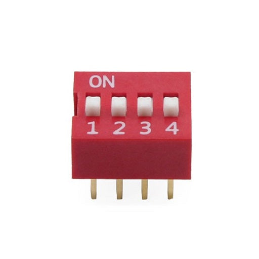 Inicio DIP Switch 4P Interruptor de 4 Posiciones - 2.54 mm