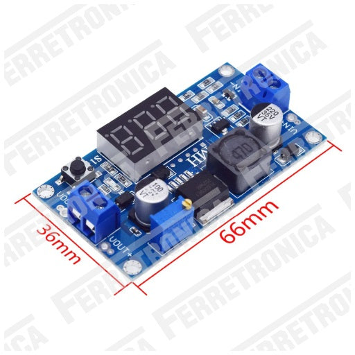 Modulo XL6009 Step Up DC-DC 5V ~ 35V con Voltimetro