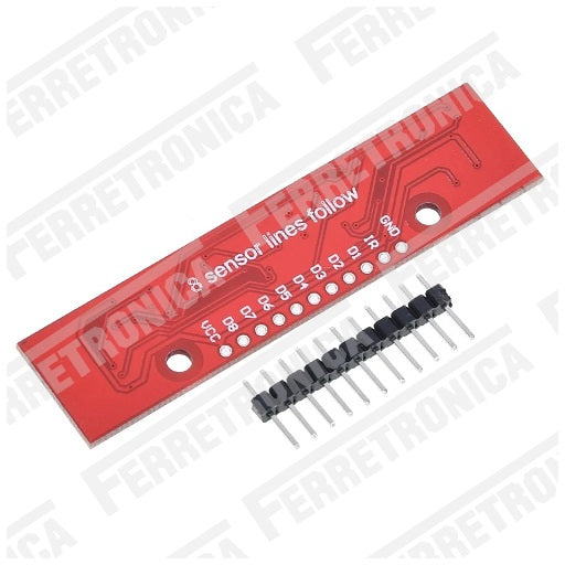 ModuloSensordeLineaDigital-Arreglode8SensoressimilaraQTR-8_Ferretronica ...