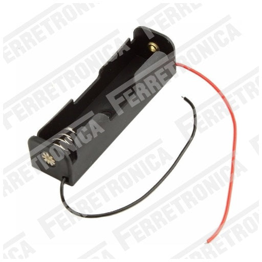 Porta Pila para 1 Bateria AA con Cable de Conexion