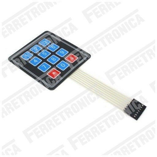 Teclado_Matricial_Membrana_3x4_Auto_Adhesivo_12_Teclas_Teclado_4x3 ...
